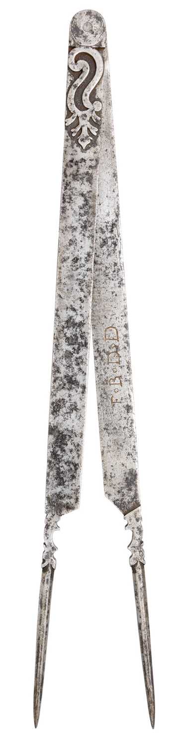 Lot 151 - **A LARGE PAIR OF DIVIDERS