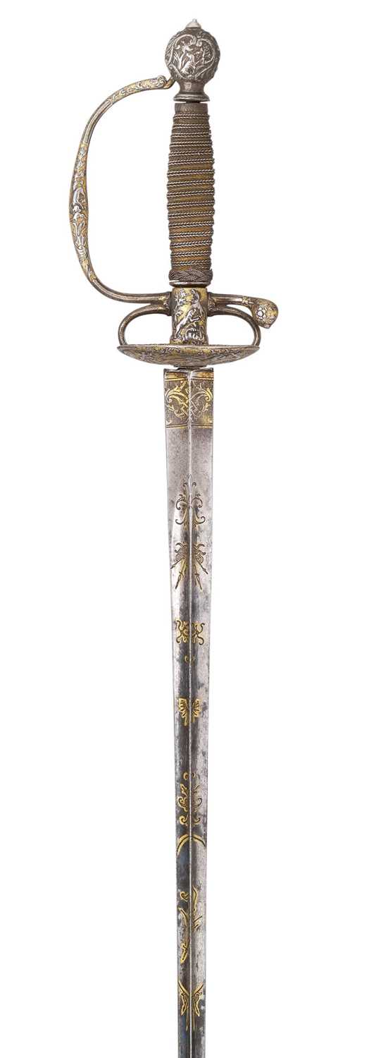 Lot 207 - **TWO FRENCH SMALL-SWORDS