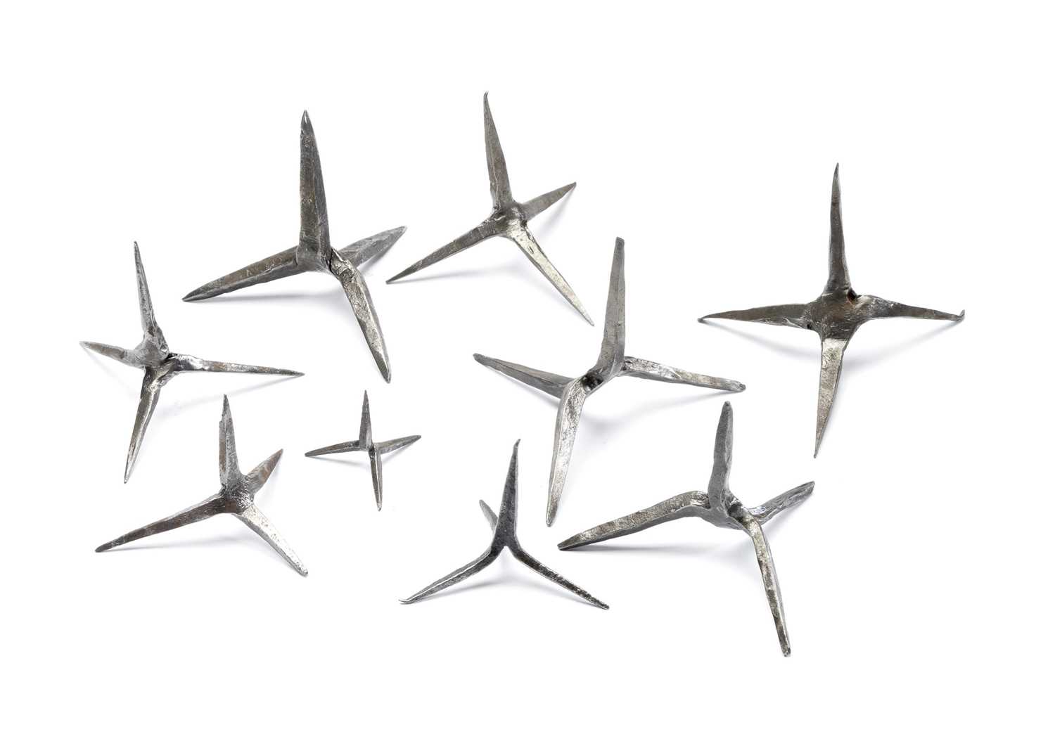 Lot 376 - **NINE IRON CALTROPS