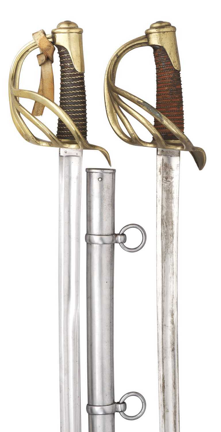 Lot 381 - **TWO FRENCH MODEL 1822 LINE CAVALRY