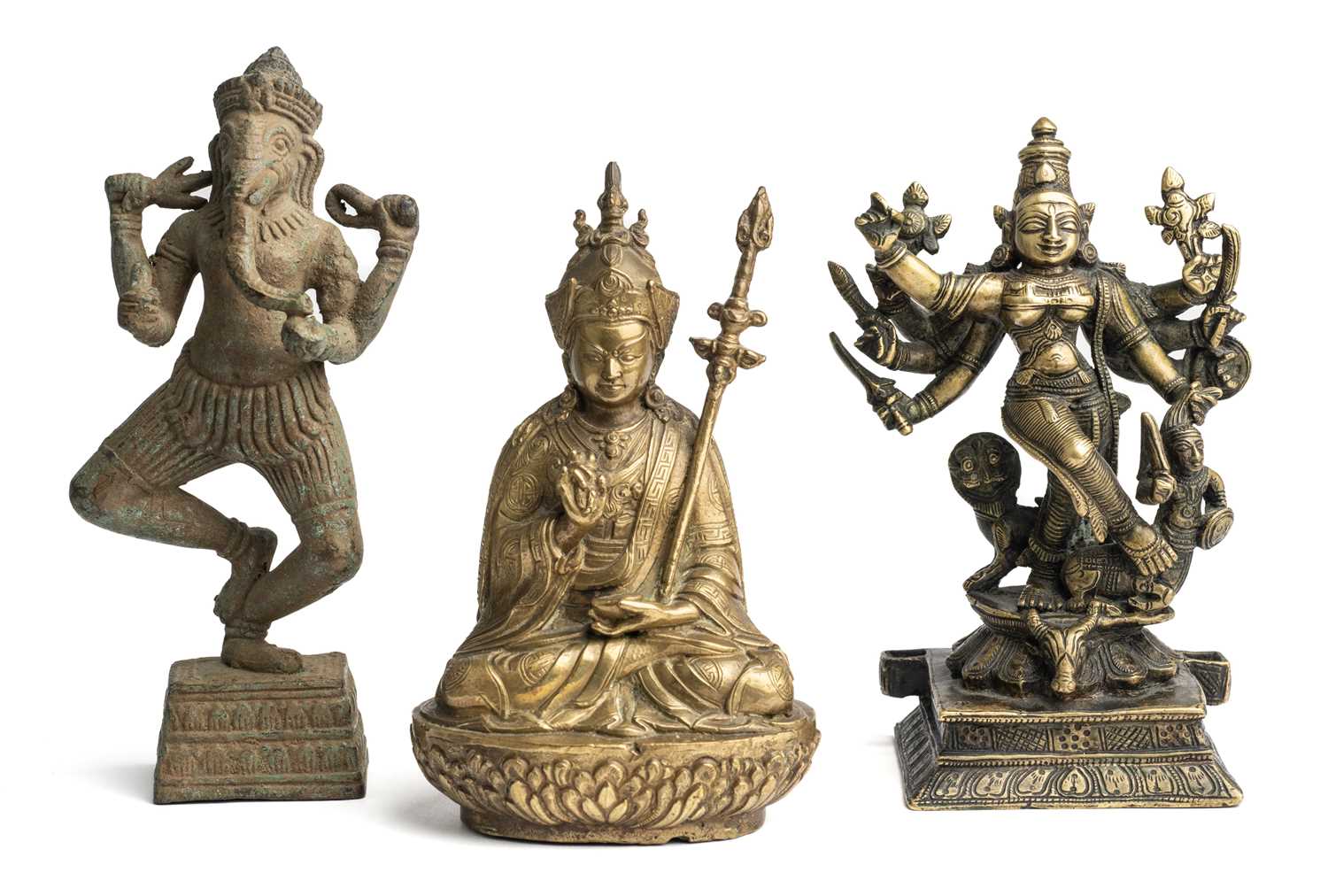 Lot 76 - THREE BRONZE IMAGES