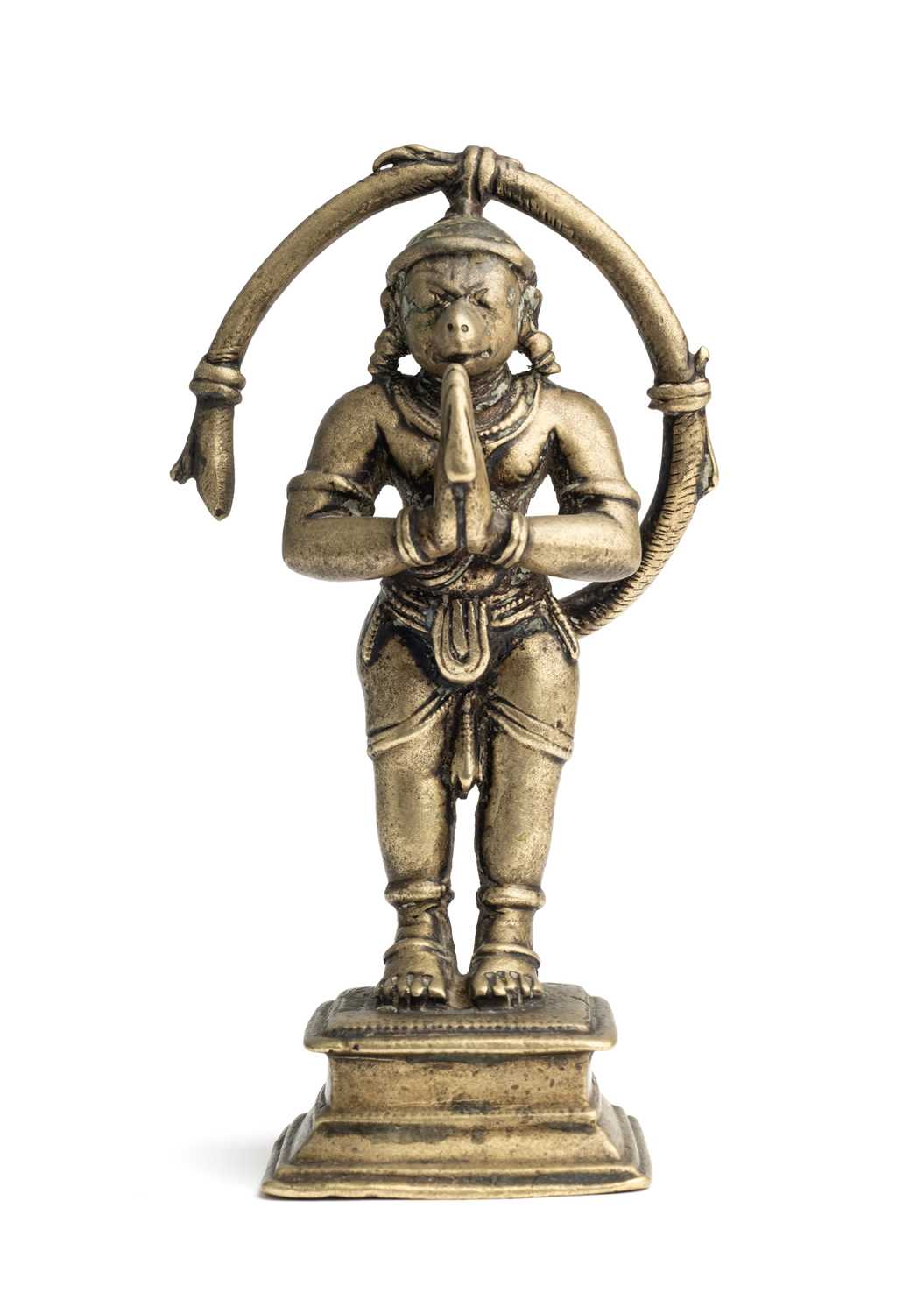 Lot 276 - A BRONZE FIGURE OF HANUMAN