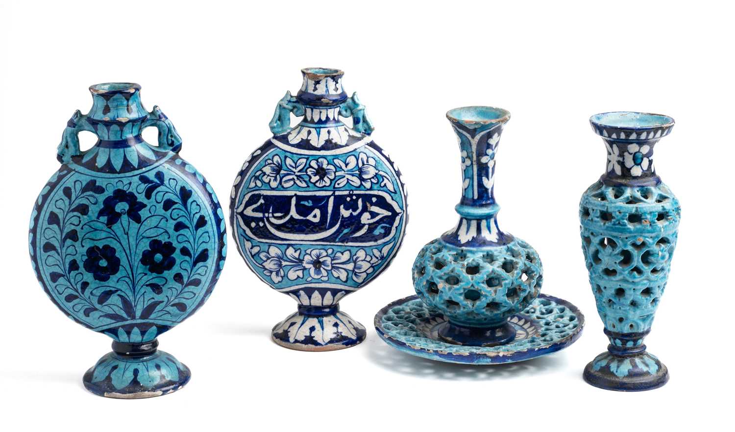 Lot 357 - FIVE MULTAN POTTERY VESSELS