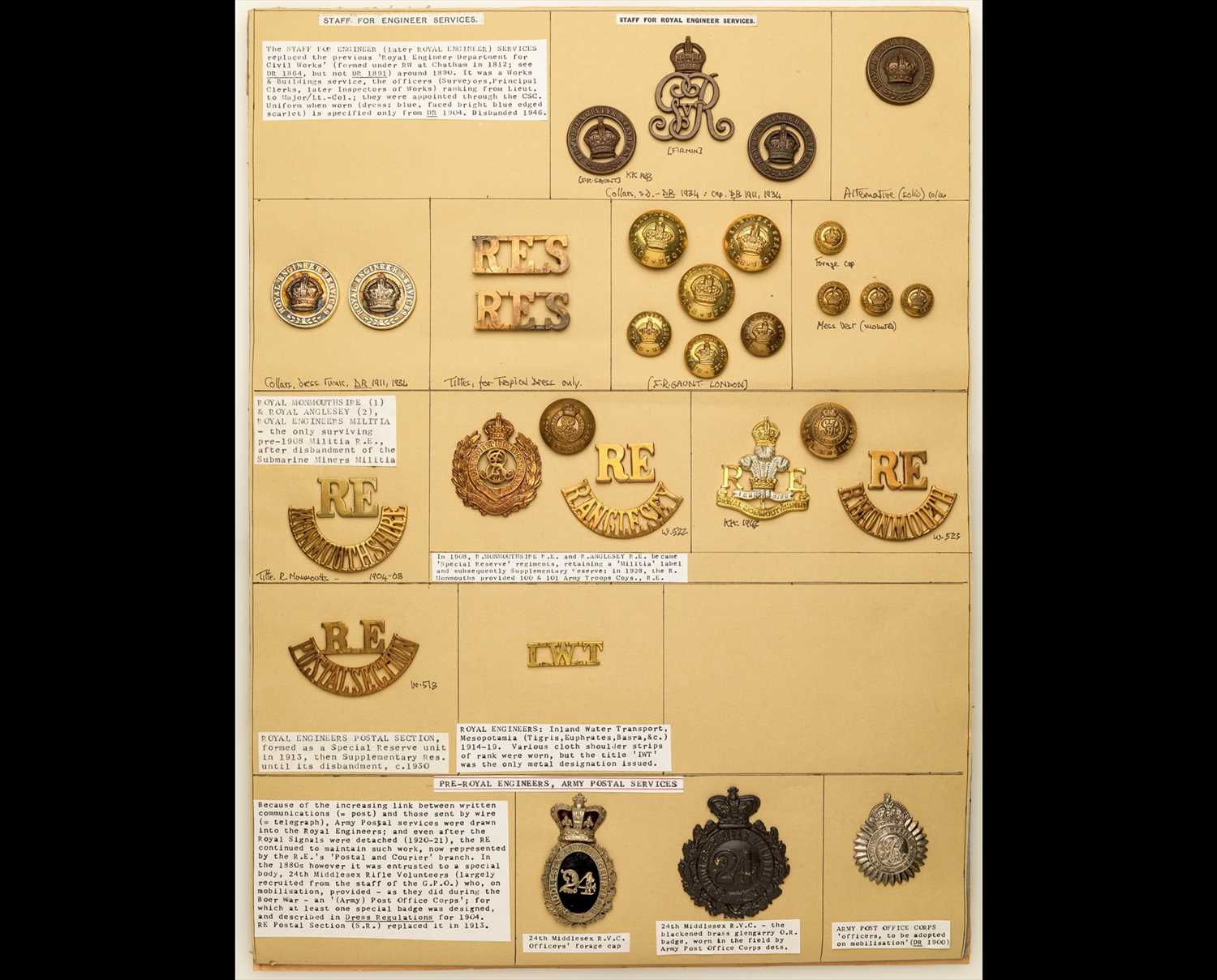 Lot 101 - Royal Engineer Services