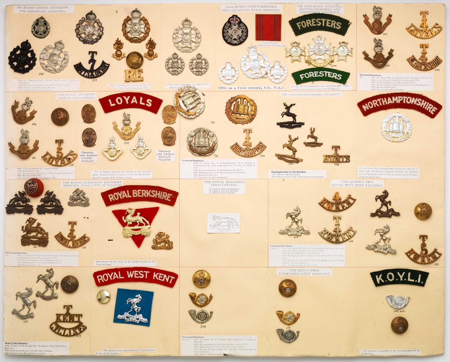 Lot 164 - Insignia of Territorial Infantry Battalions