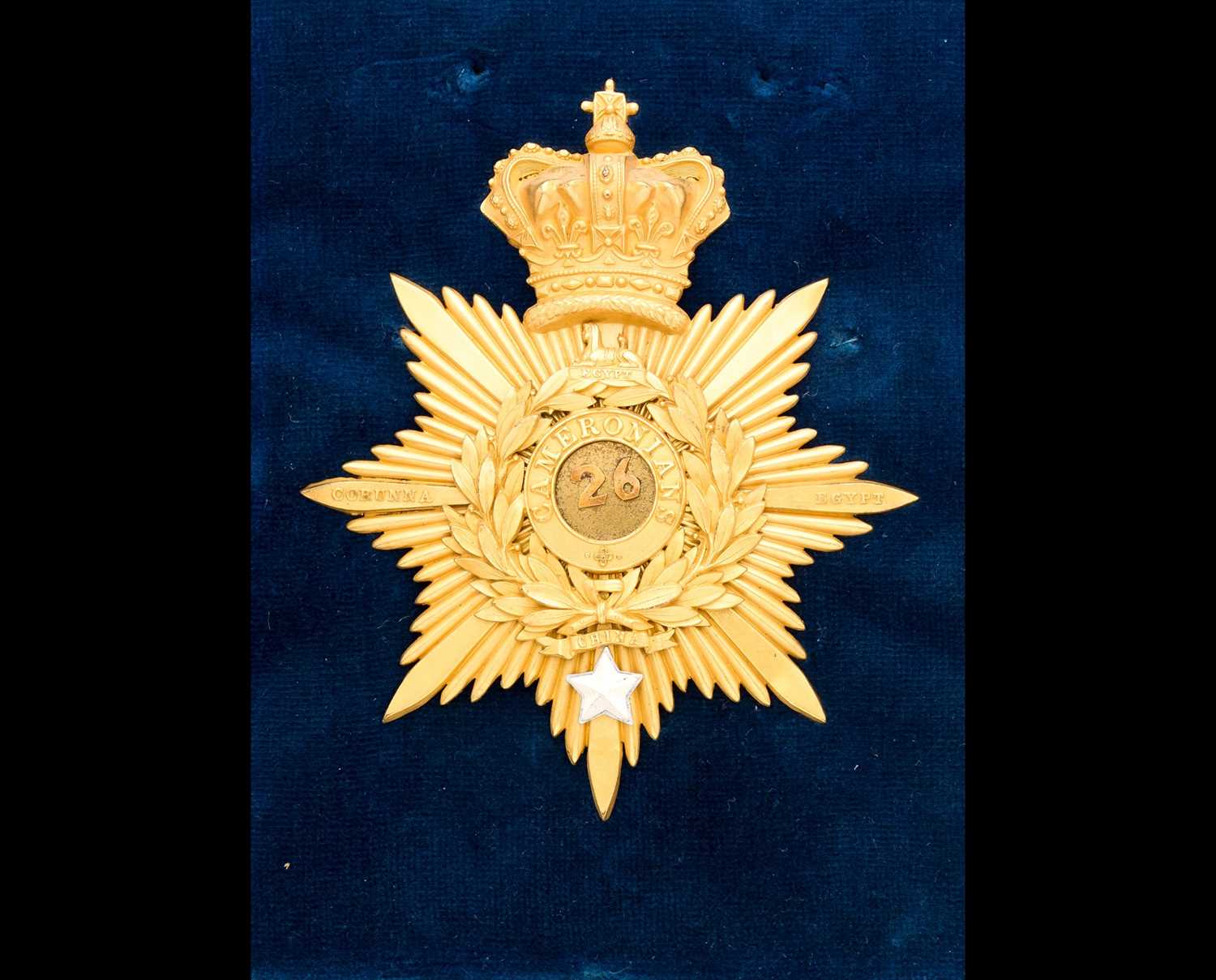 Lot 180 - An officer's Albert shako-plate of the