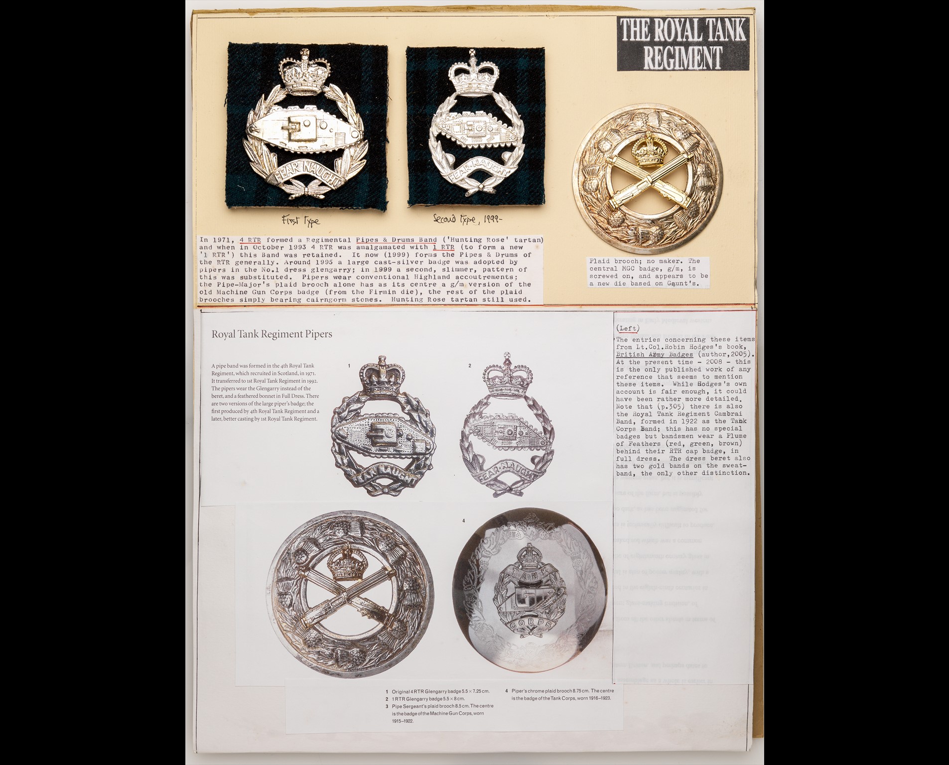 Lot 195 - Insignia of the Royal Tank Regiment Pipe