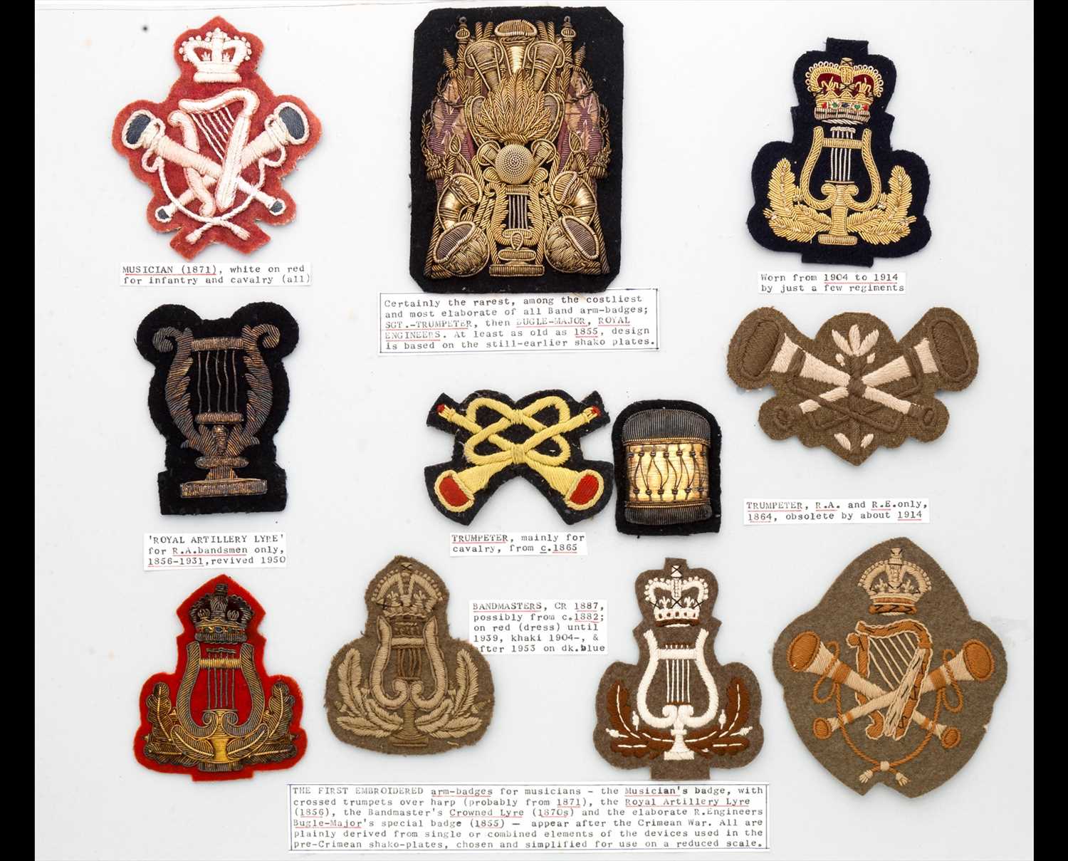 Lot 205 - The First Embroidered Arm-Badges for