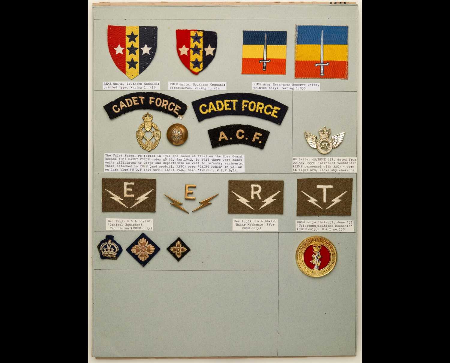 Lot 223 - Royal Electrical and Mechanical Engineers