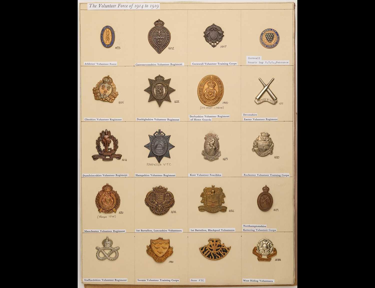 Lot 281 - Volunteer Training Corps Insignia