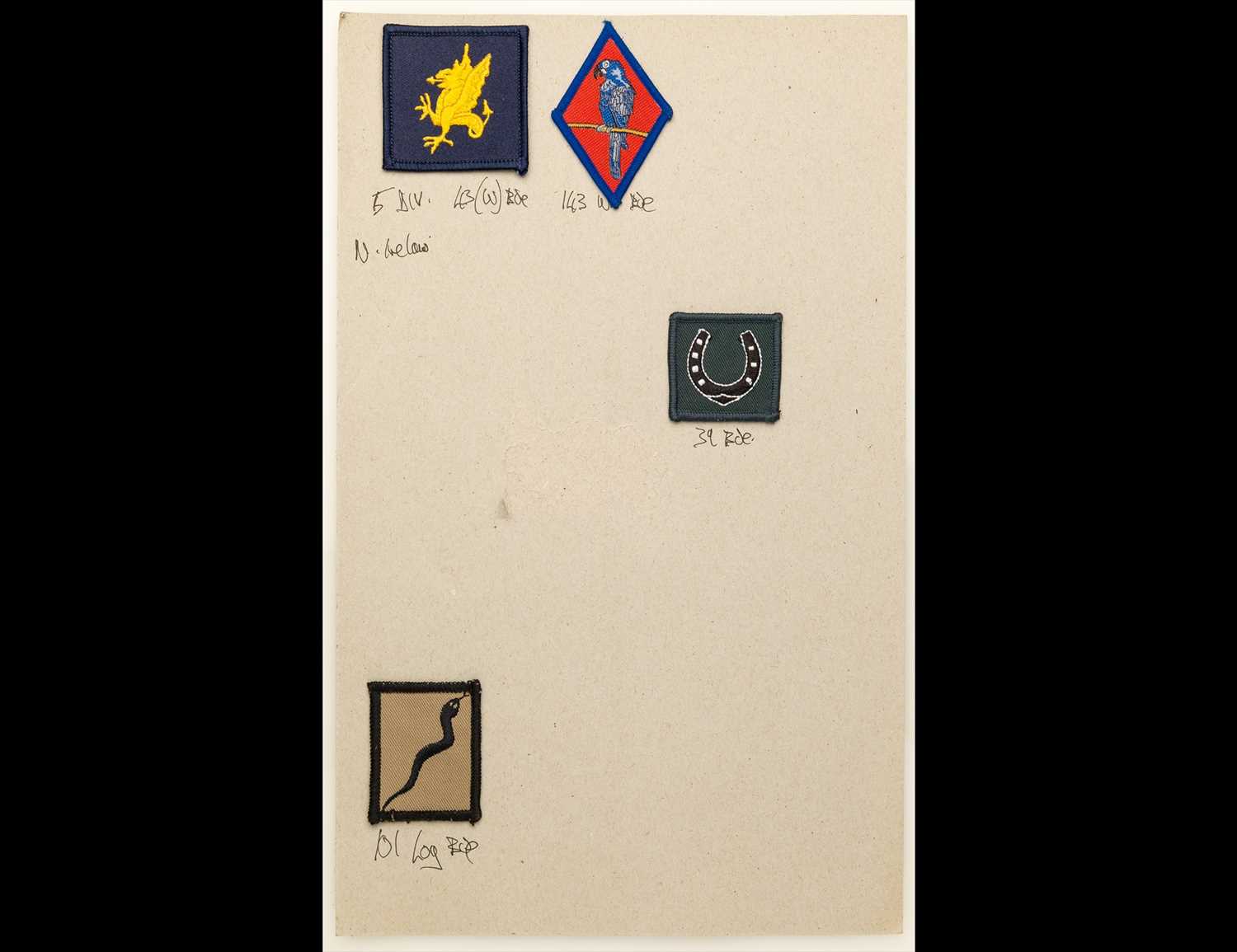 Lot 334 - Assorted Formation Signs and Regimental Arm
