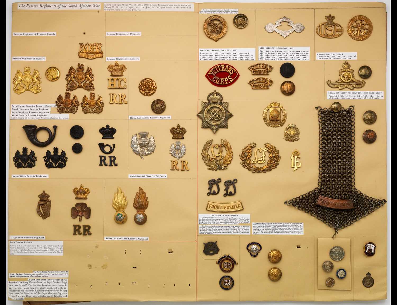 Lot 357 - Insignia of Reserve Units of the South