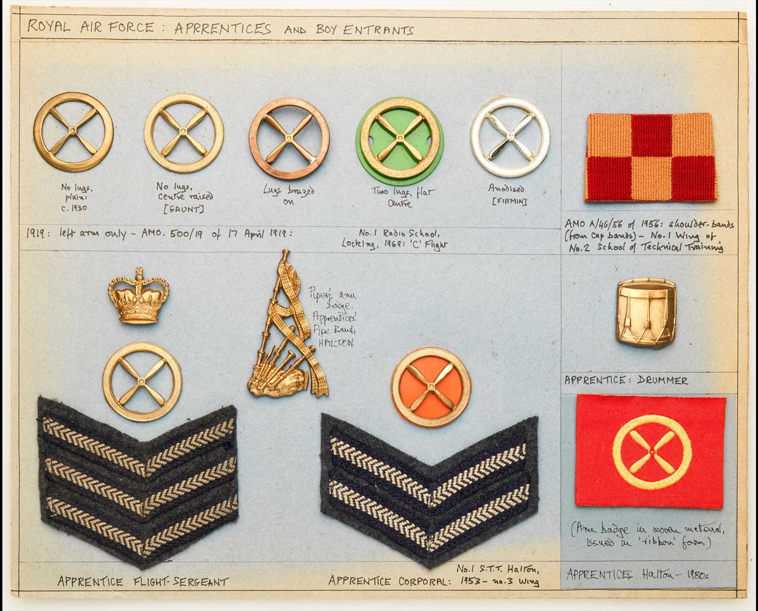 Lot 430 - RAF Un-established, Volunteer Pipe Band and