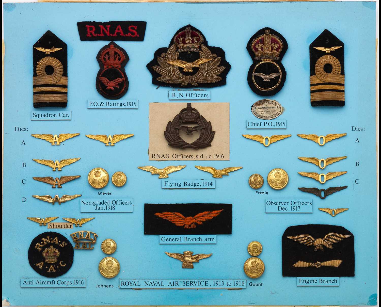 Lot 437 - Royal Naval Air Service and early Royal Air
