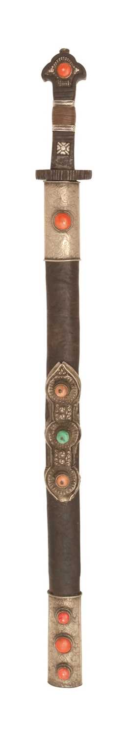 Lot 15 - A TIBETAN SWORD