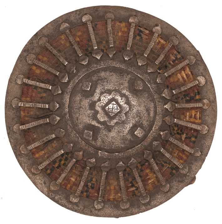 Lot 73 - A SMALL TURKISH SHIELD