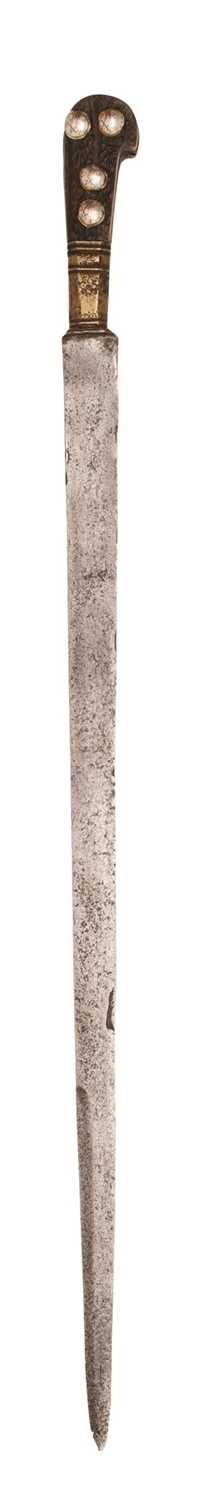 Lot 124 - A RARE LONG KNIFE FROM A SAXON HUNTING