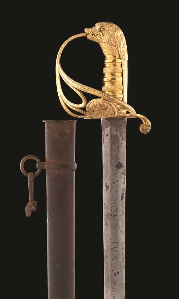 Lot 155 - A PORTUGUESE SWORD