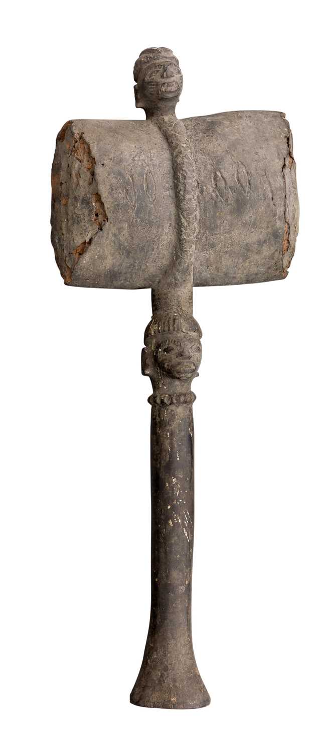 Lot 133 - A YORUBA SHANGO STAFF