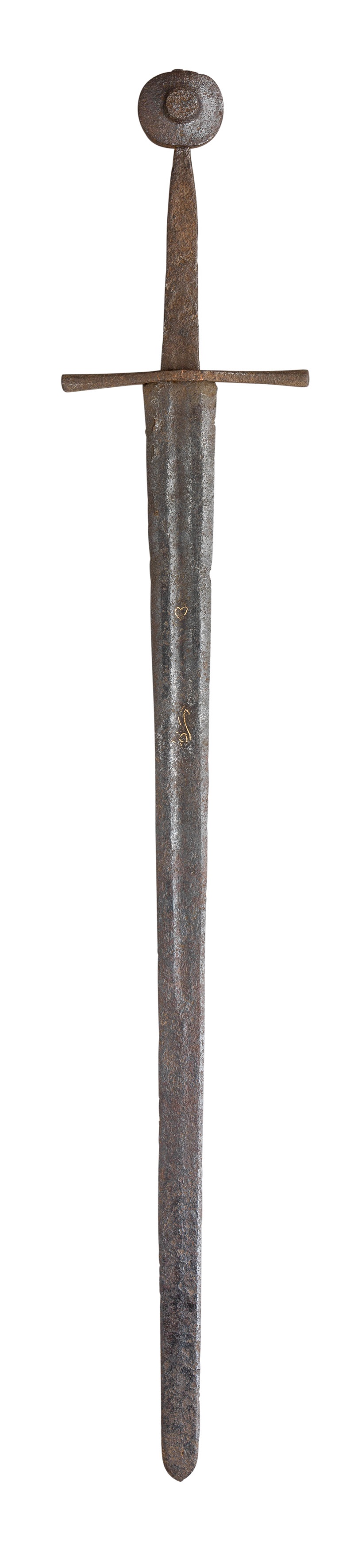 Lot 135 - A MEDIEVAL SWORD