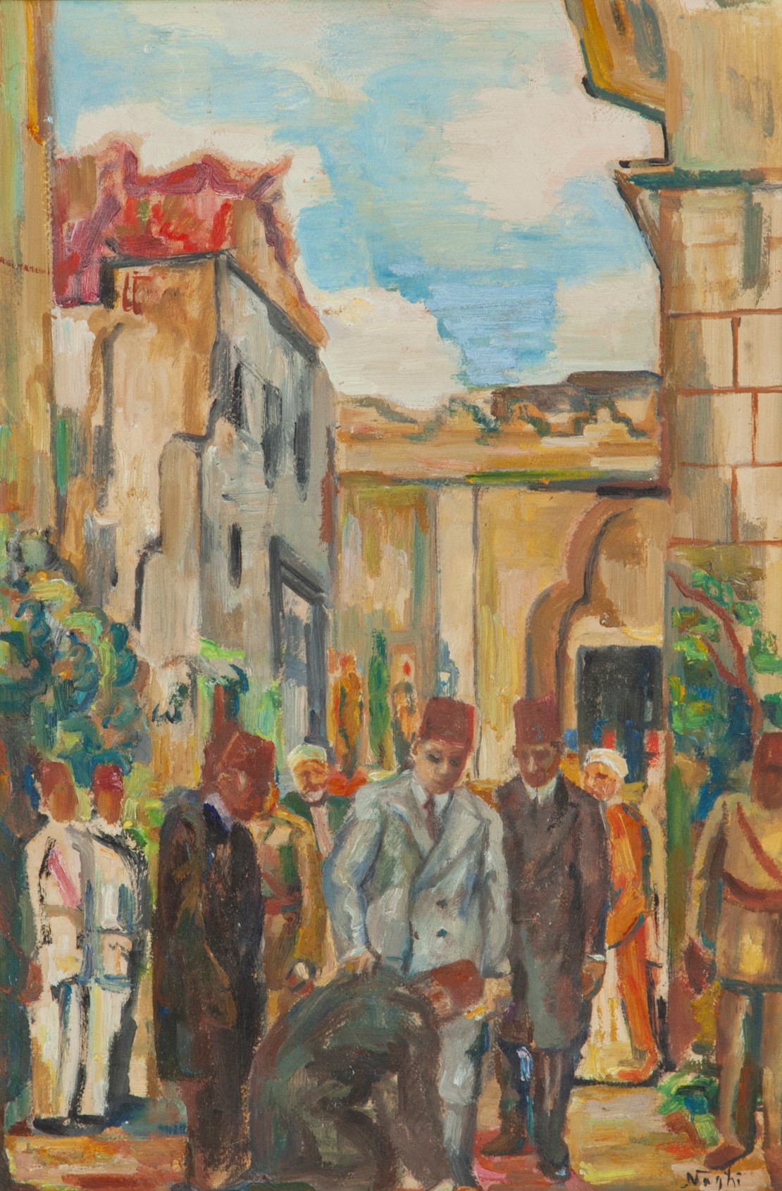 Lot 10 - MOHAMMAD NAGHI (EGYPTIAN 1888-1956)