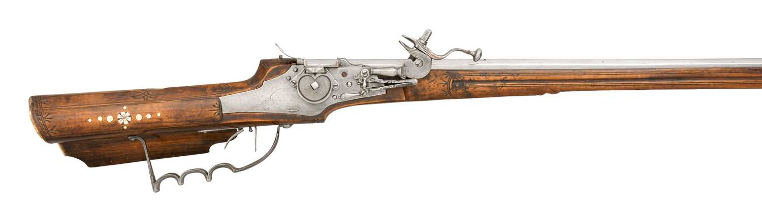 Lot 544 - AN 87-BORE GERMAN WHEEL-LOCK LIGHT SPORTING