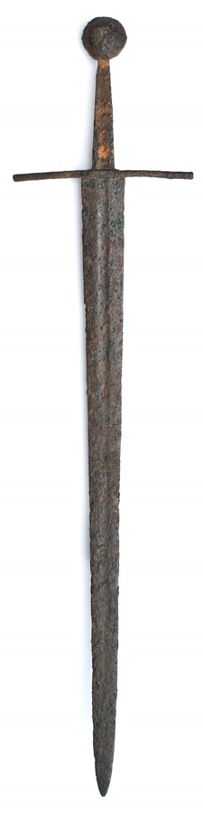 Lot 106 - A MEDIEVAL SWORD