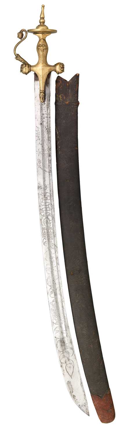 Lot 28 - A FINE INDIAN SWORD (TALWAR)