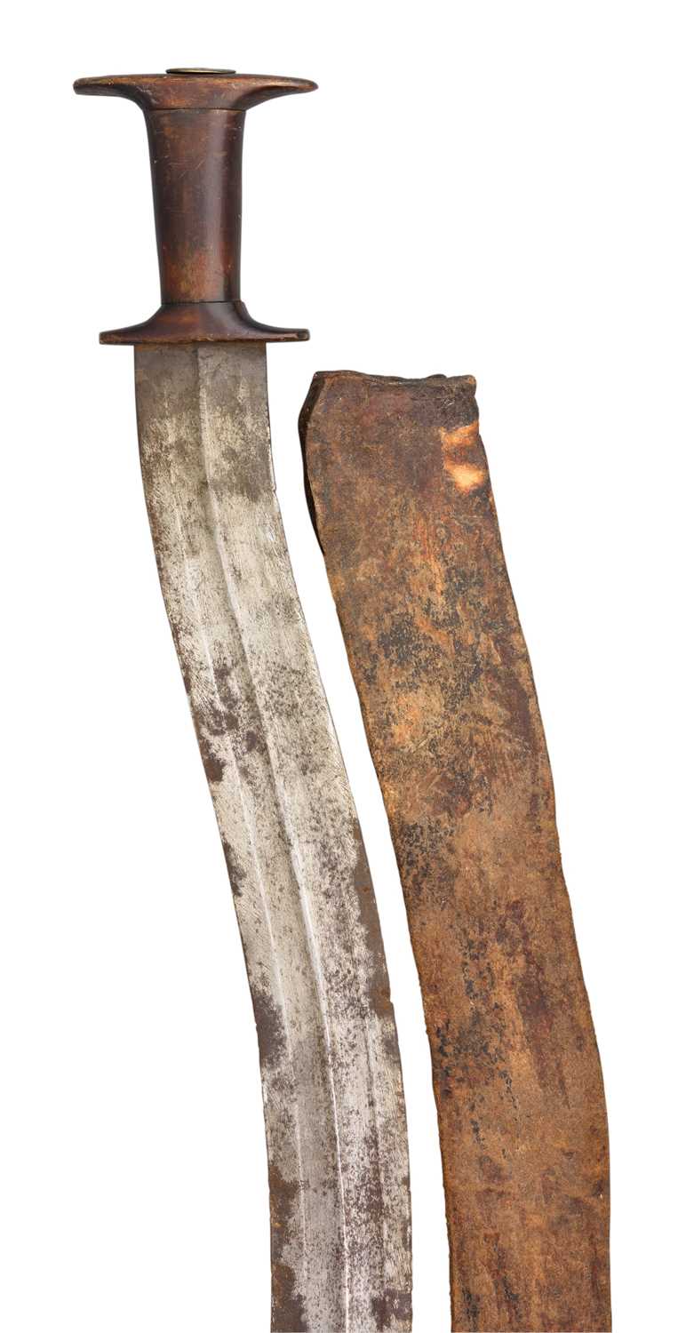Lot 76 - **AN ABYSSINIAN SWORD (SHOTEL)