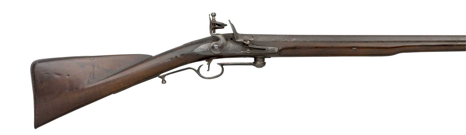 Lot 195 - **A RARE BREECH-LOADING FLINTLOCK PARK RIFLE