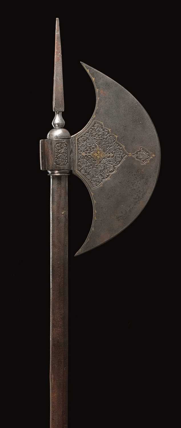 Lot 24 - AN INDO-PERSIAN AXE