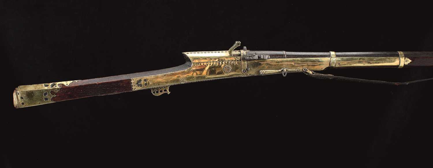 Lot 56 - AN INDIAN MATCHLOCK MUSKET