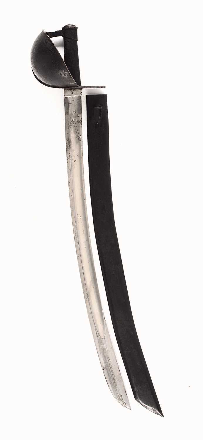 Lot 113 - TWO DUTCH NAVAL BOARDING CUTLASSES