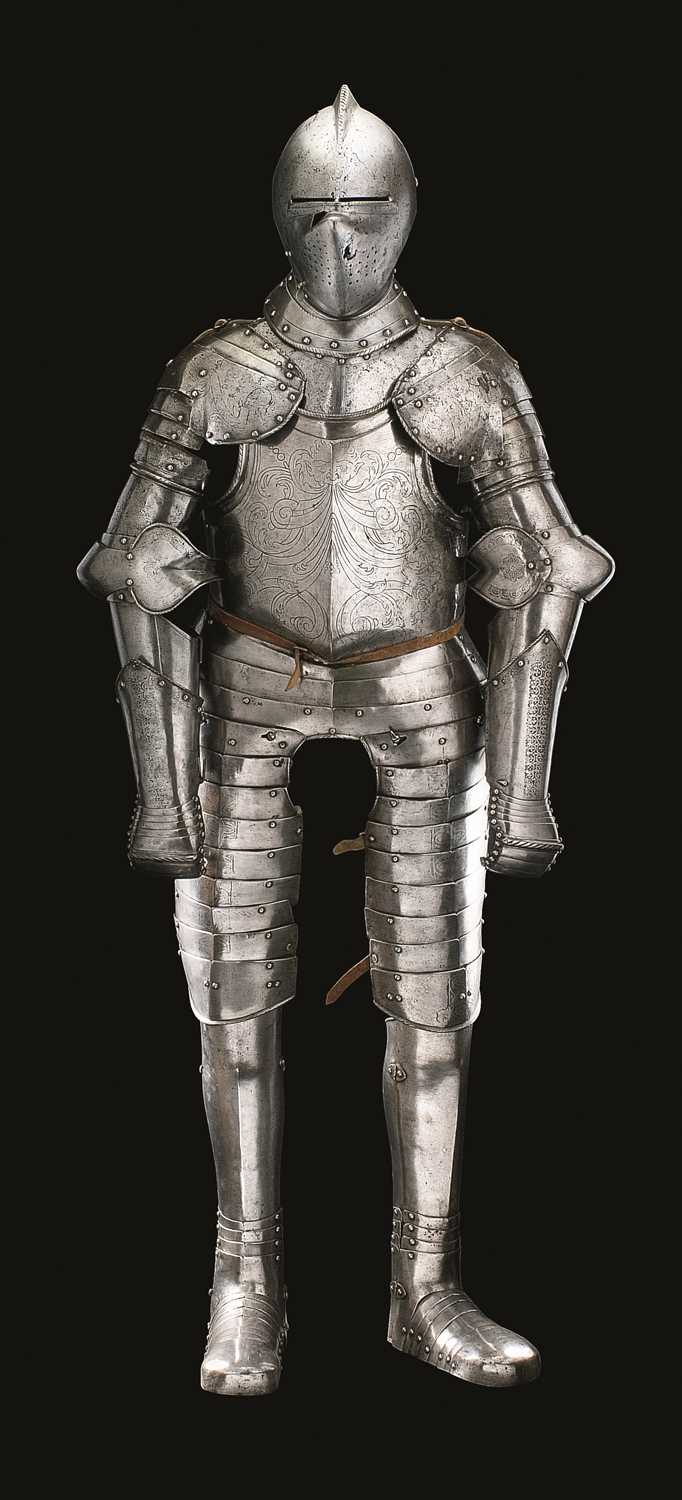 Lot 259 - A COMPOSITE EUROPEAN FIELD ARMOUR