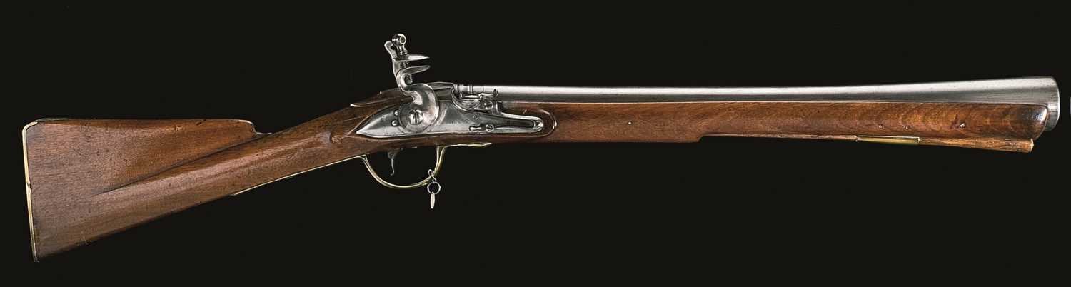 Lot 278 - A FLINTLOCK SEA SERVICE MUSKETOON BY BROOKS