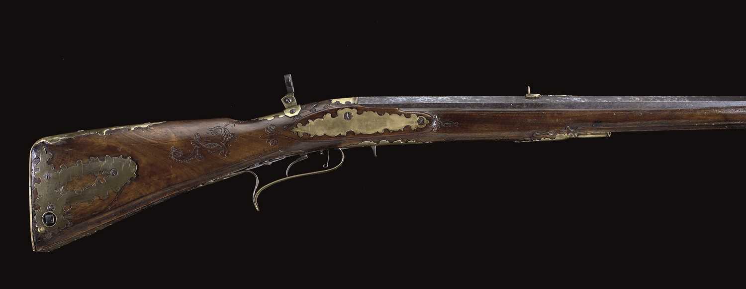 Lot 473 - A GERMAN BREECH-LOADING AIRGUN OF BELLOWS