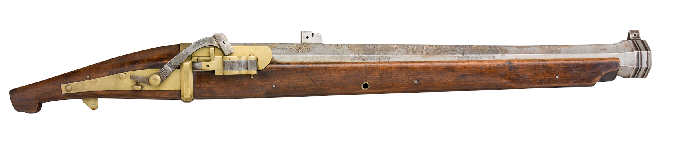 Lot 20 - A JAPANESE SNAP MATCHLOCK MUSKET