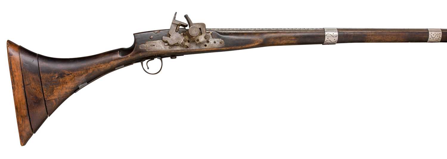Lot 80 - A 28 BORE NORTH AFRICAN (KABYLE) SNAPHAUNCE