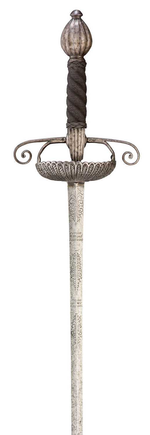 Lot 144 - A FINE DUELLING RAPIER