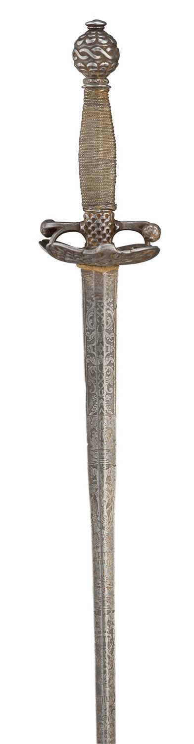 Lot 175 - A NORTH EUROPEAN TRANSITIONAL SMALL-SWORD