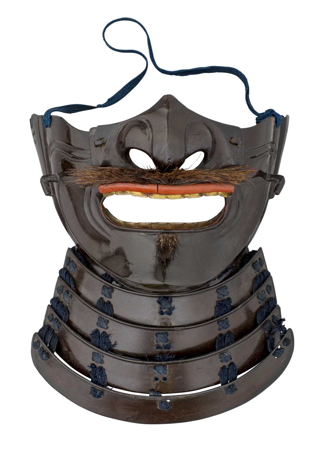 Lot 107 - A JAPANESE FACE DEFENCE (MEMPO)
