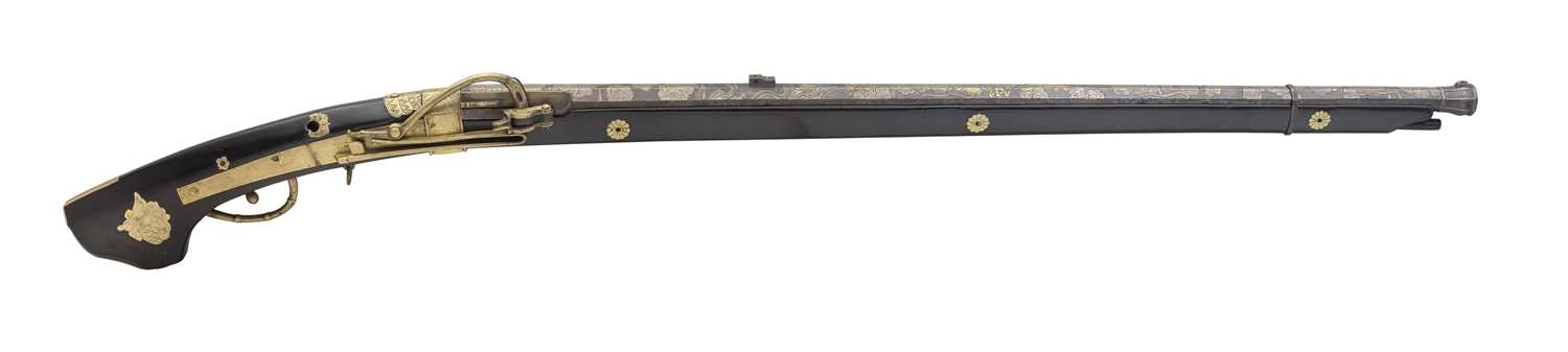 Lot 113 - A JAPANESE MATCHLOCK GUN (TEPPO)