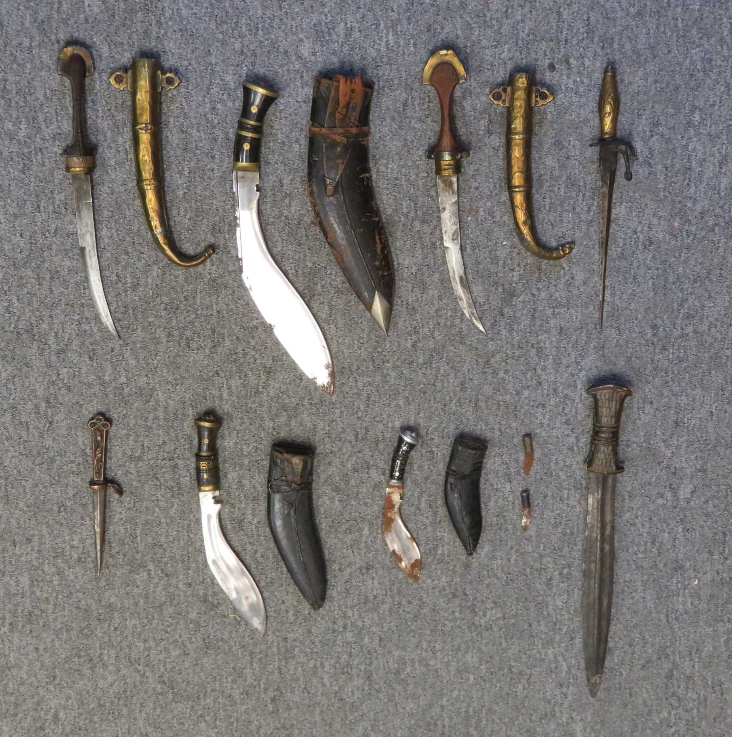 Lot 260 - A COMPOSITE LEFT-HAND DAGGER