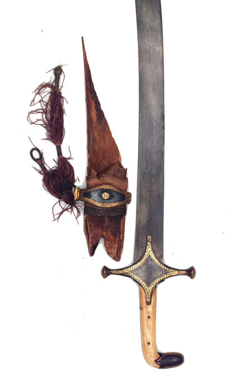 Lot 12 - a perisan shamshir