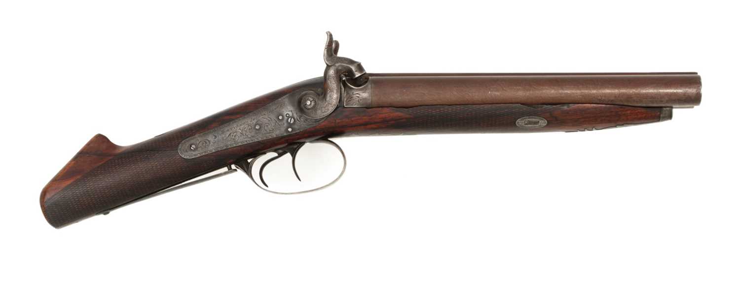 Lot 36 - A d.b. percussion shotgun by William Rowntree