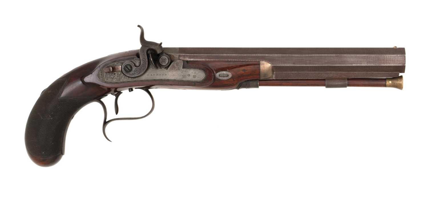 Lot 120 - a percussion duelling pistol by gardner