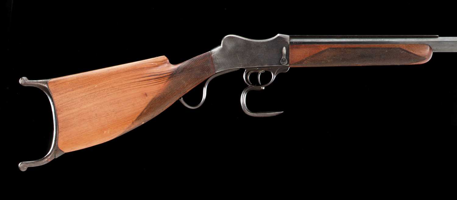 Lot 182 - A Francotte. A .22 martini action schutzen