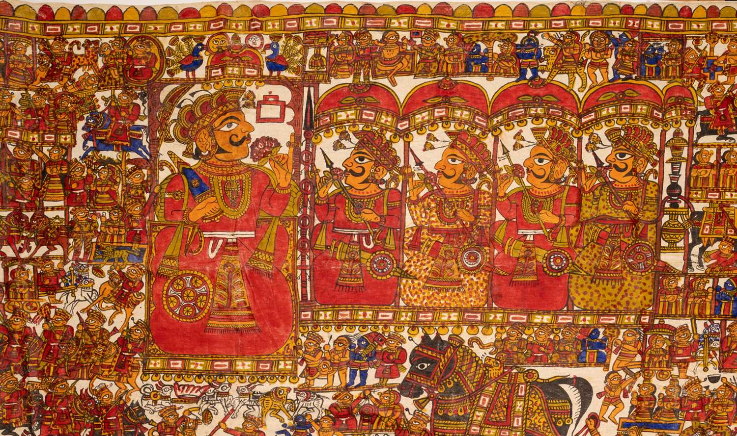 Lot 695 - A PABUJI PHADA, RAJASTHAN, EARLY 20TH