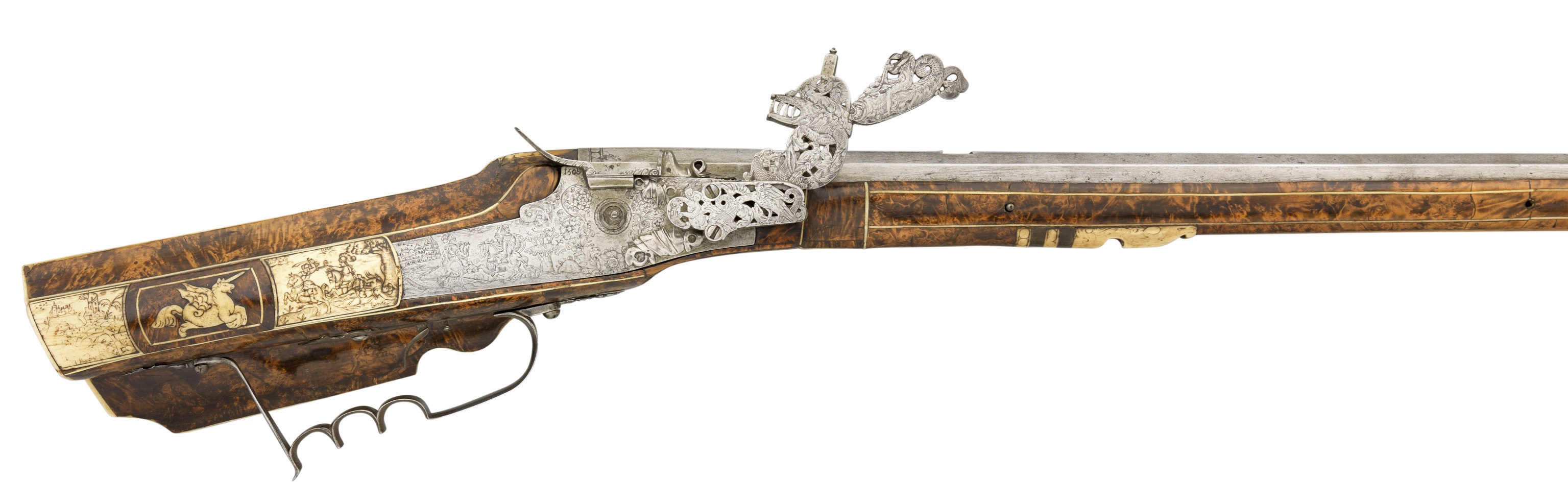 Lot 625 - A .577 CALIBRE BOHEMIAN WHEEL-LOCK SPORTING