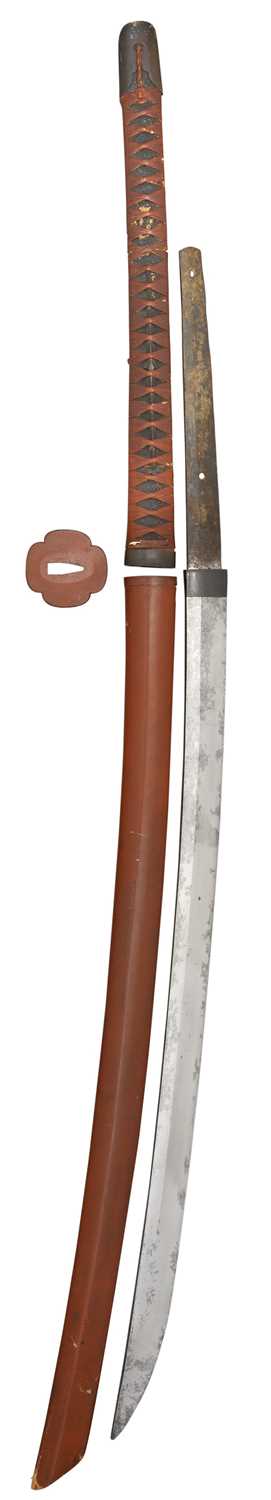 Lot 34 - A JAPANESE LARGE SWORD (ODACHI)